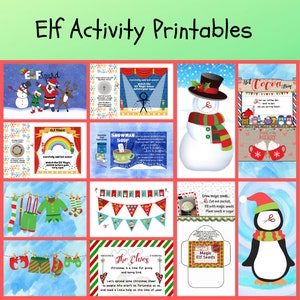 Elf Activity Printables, Elf Activities, Elf Printables - Etsy