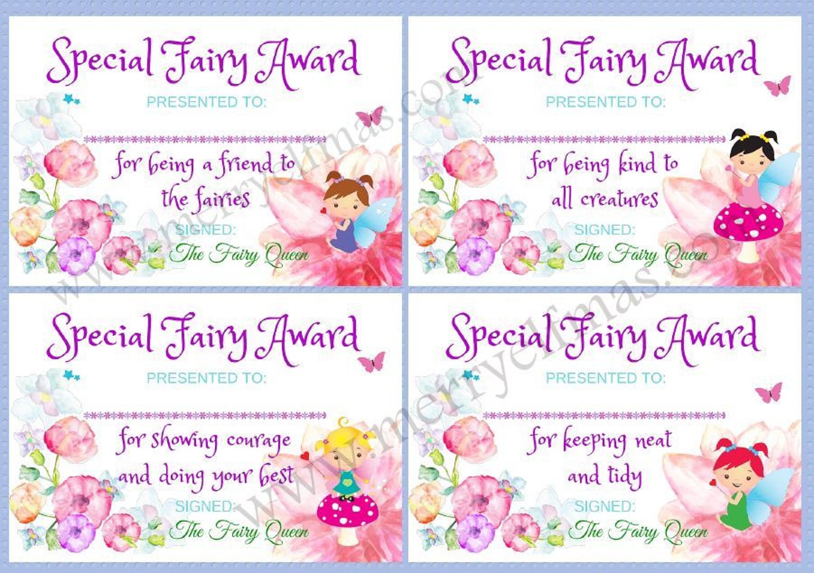 Fairy Code, Fairy Printables With Fairy Certificates to Award for Kind ...