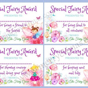 Fairy Code, Fairy Printables With Fairy Certificates to Award for Kind ...