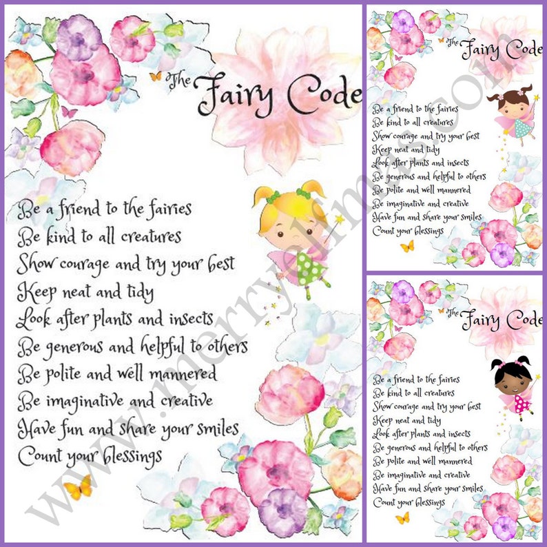 Fairy Code, Fairy Printables With Fairy Certificates to Award for Kind ...
