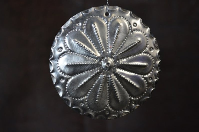 12 Assorted Tin Christmas Ornaments Hand Punched Tinwork Jason - Etsy