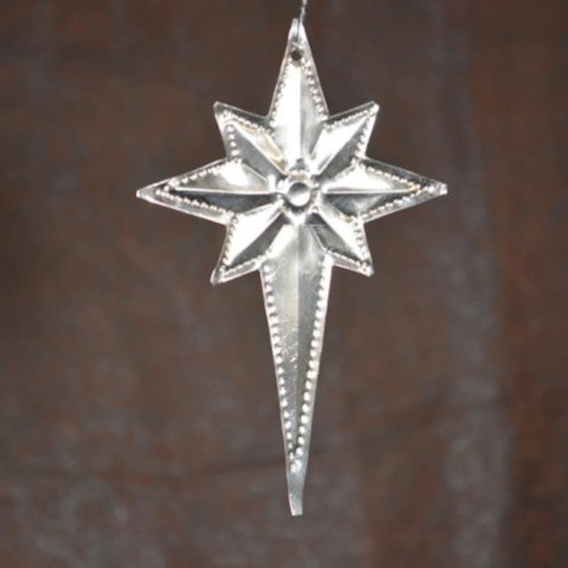 Metal Tin Star Ornaments - Etsy