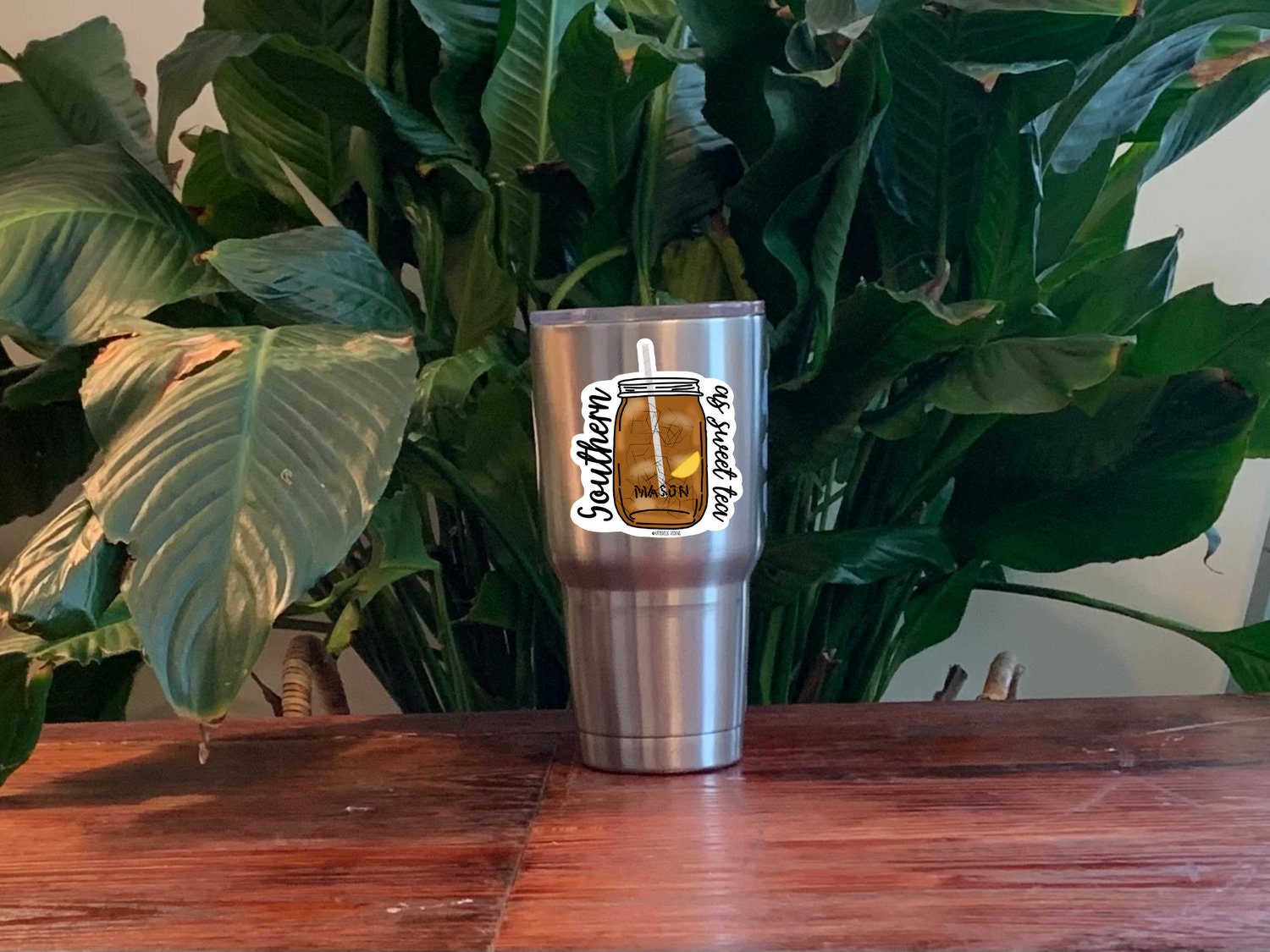 Southern as Sweet Tea Sticker for Laptop Water Bottle Vinyl - Etsy