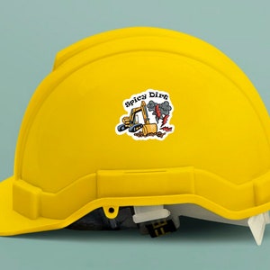 Hard Hat Sticker spicy Dirt, Tiktok Ricky johnmicheal1996 Sticker for ...