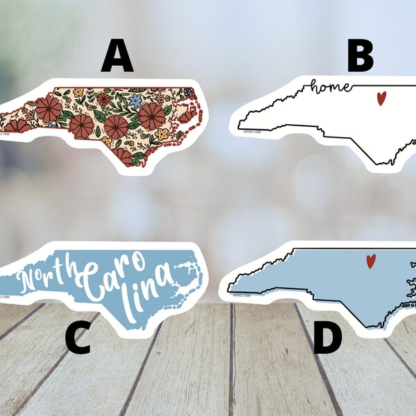 North Carolina Sticker - Etsy