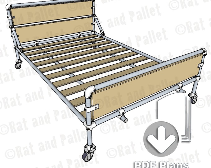Make a Scaffold Bed From Instruction Plans. Modern Industrial, Loft ...
