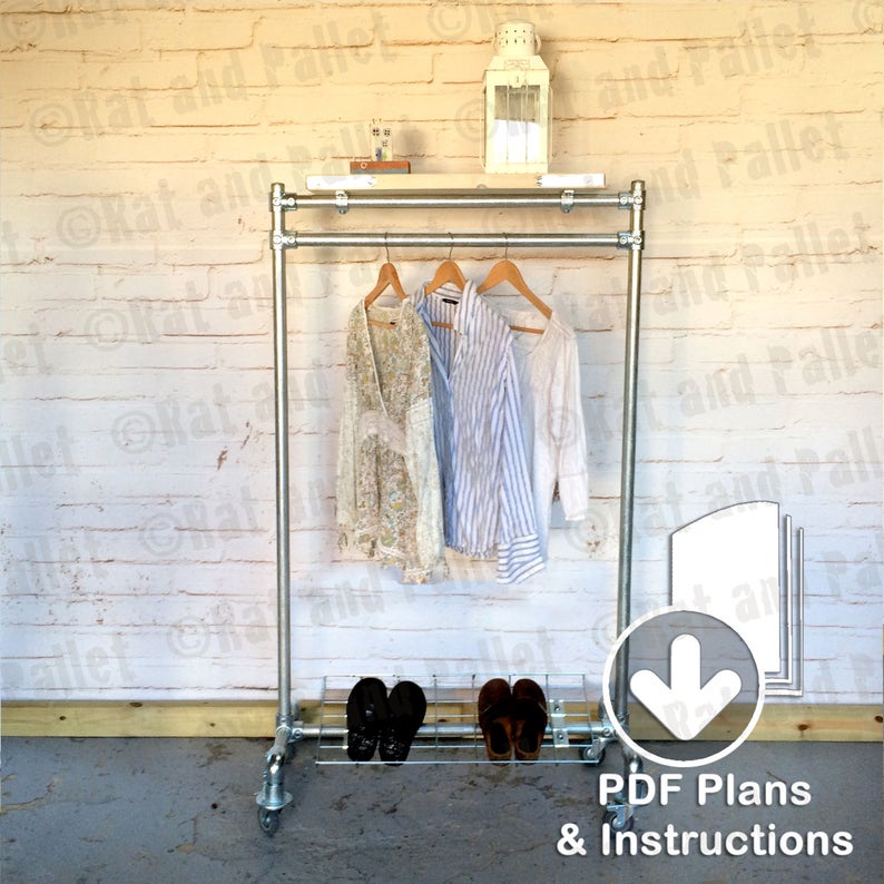 Scaffold Clothes Rail - Industrial Clothing Rack Design - PDF Download ...