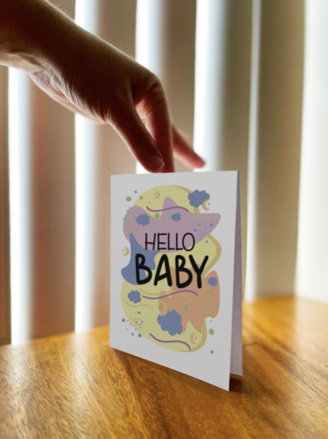Digital Download hello Baby Printable Greeting Card - Etsy