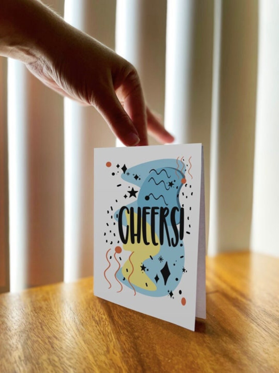 Digital Download cheers Printable Greeting Card - Etsy