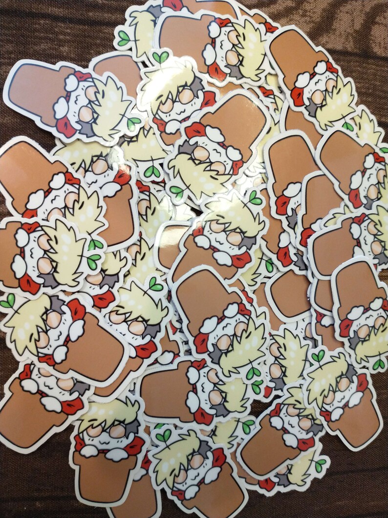 Silly Vash Plant Pot Sticker Trigun - Etsy