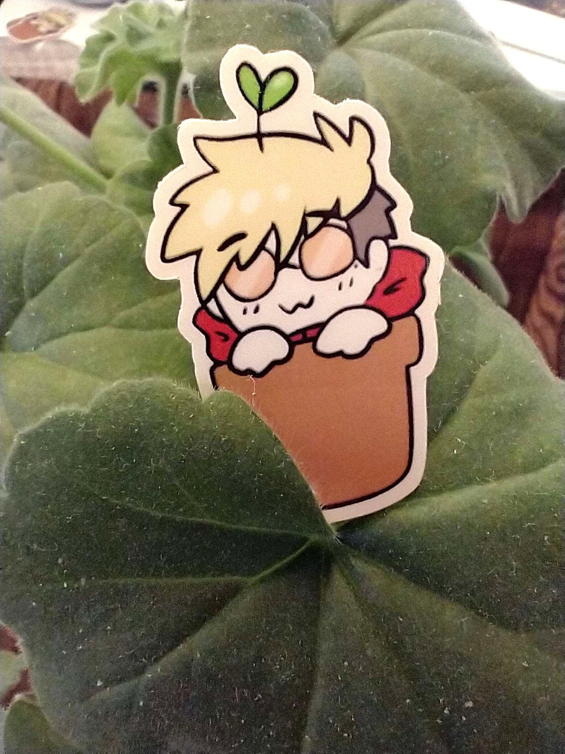 Silly Vash Plant Pot Sticker Trigun - Etsy