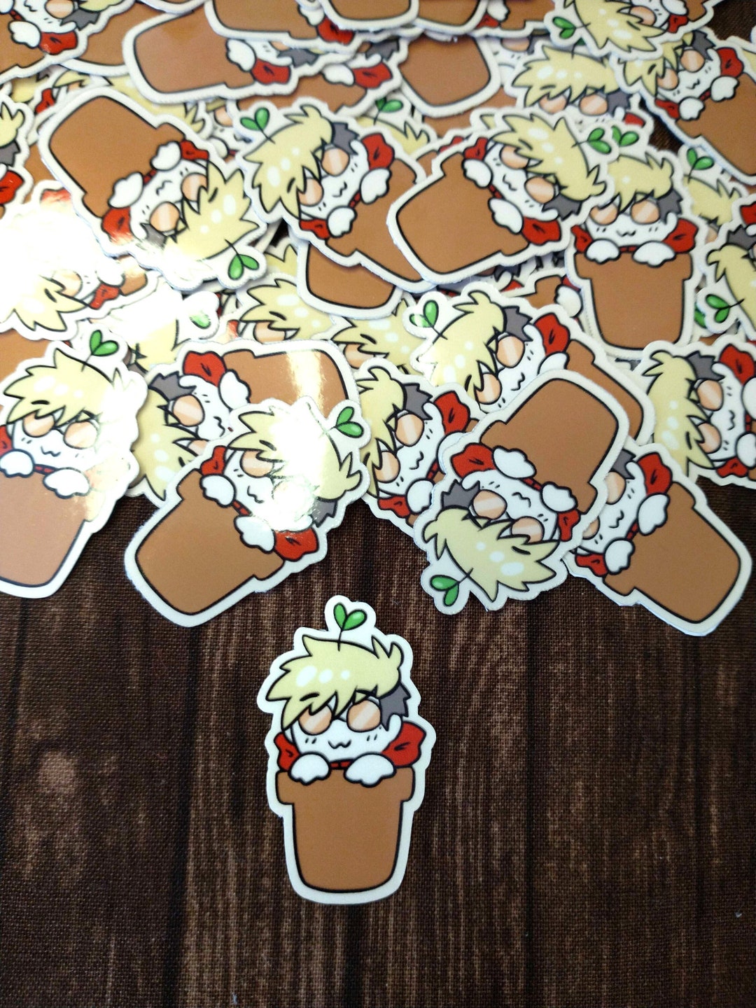 Silly Vash Plant Pot Sticker Trigun - Etsy