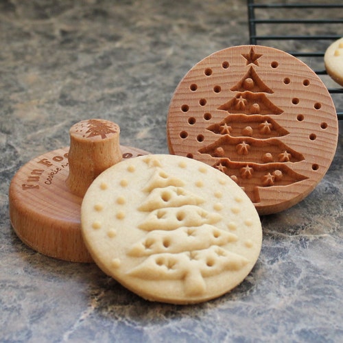 Christmas Tree 2.5 Inch Wood Cookie Stamp Mold CS-016 - Etsy