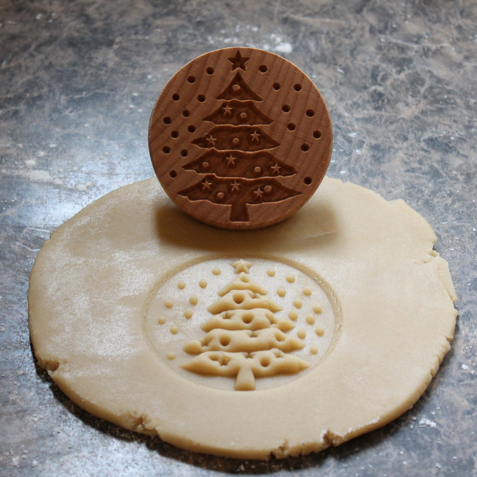 Christmas Tree 2.5 Inch Wood Cookie Stamp Mold CS-016 - Etsy