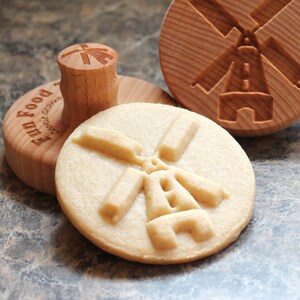 Windmill 2.5 Inch Wood Cookie Stamp Mold CS-120 - Etsy