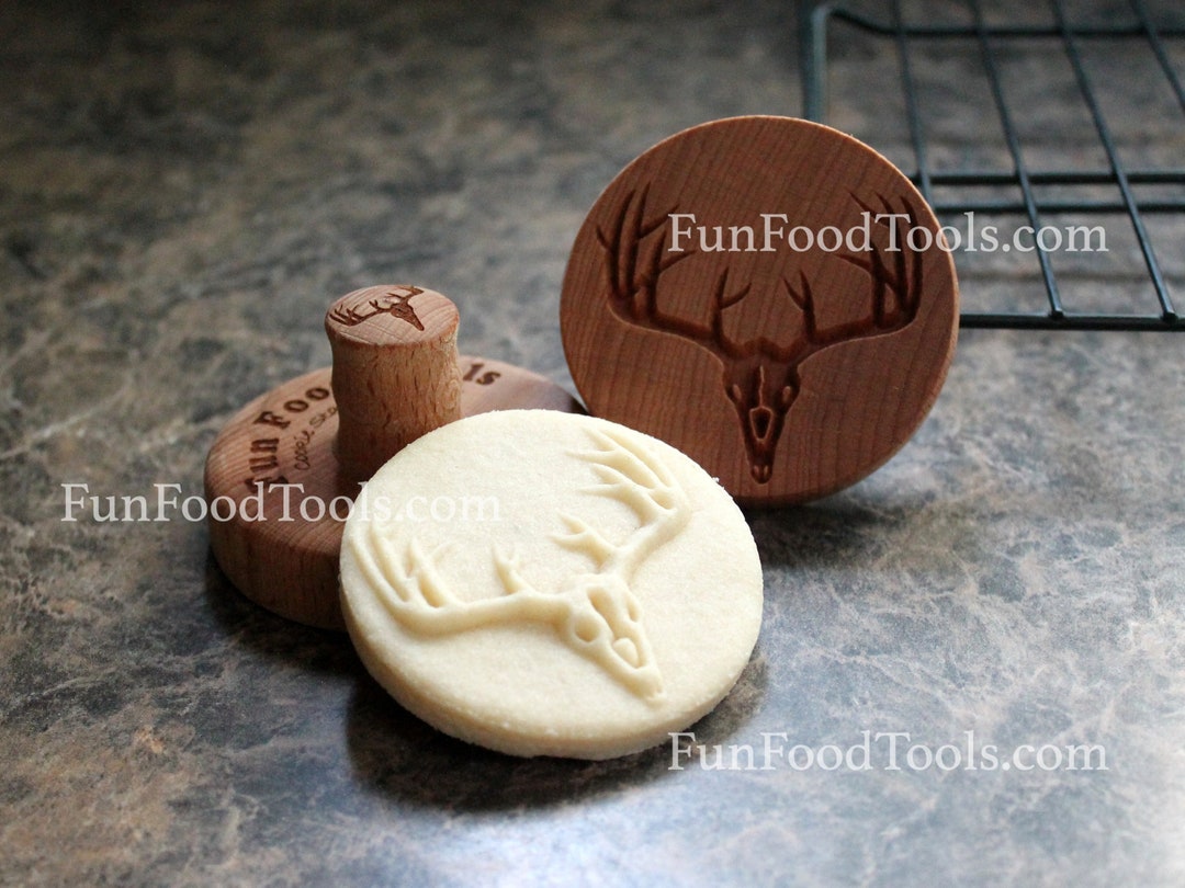 Buck Skull 2.5 Inch Wood Cookie Stamp Mold CS-090 - Etsy