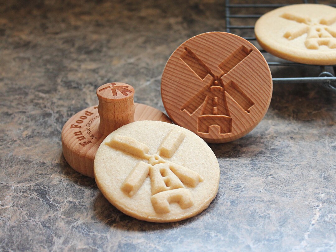 Windmill 2.5 Inch Wood Cookie Stamp Mold CS-120 - Etsy