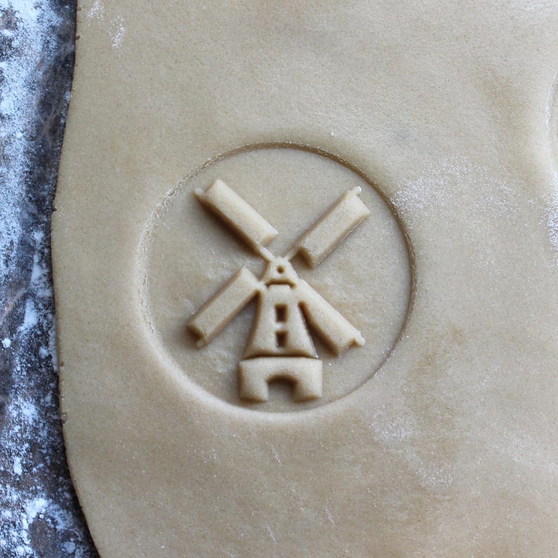 Windmill 2.5 Inch Wood Cookie Stamp Mold CS-120 - Etsy