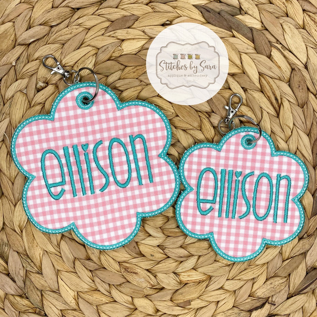 Personalized Fabric Bag Tags, Backpack, Luggage, Diaper Bag, Lunchbox ...