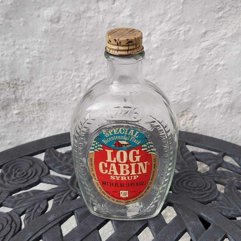1776 Log Cabin Syrup Bottle - Etsy