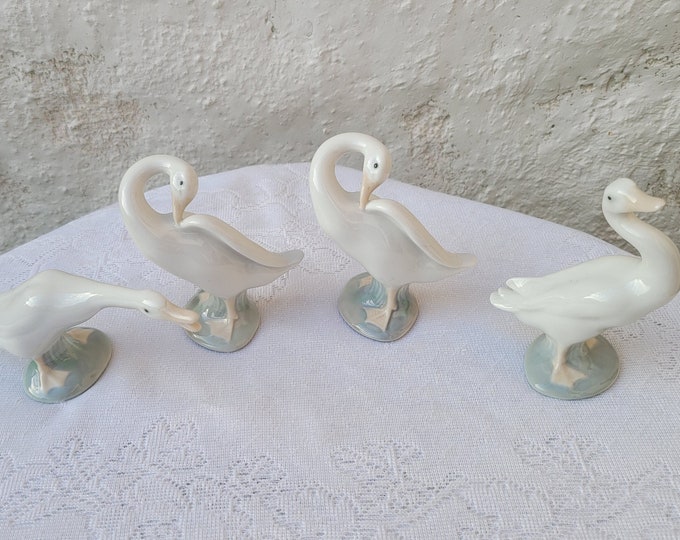 Lladro Goose Hand Made in Spain, Geese, Duck, Bird, Vintage Porcelain ...