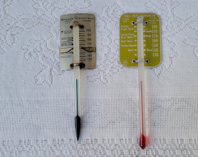 CHOICE of Vintage Meat Thermometers, T.C.A Roast Meat Thermometer ...