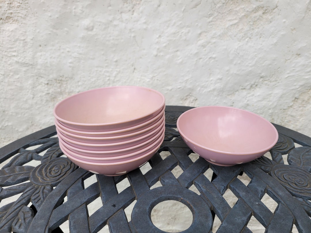 Melmac Melamine Bowls, Set of 8, Cereal Bowl, Salad Bowl, Lilac ...