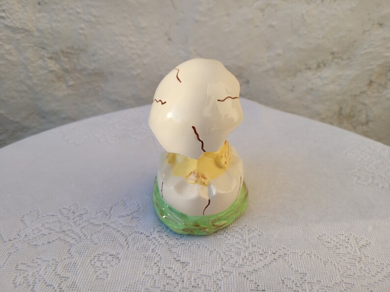 Porcelain Hatching Baby Chick in Egg Figurine Hatching - Etsy