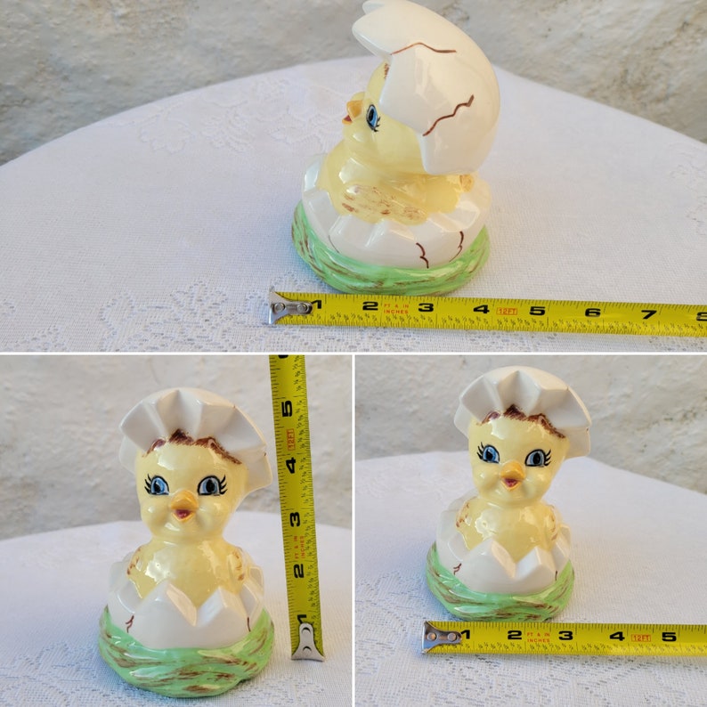 Porcelain Hatching Baby Chick in Egg Figurine Hatching - Etsy