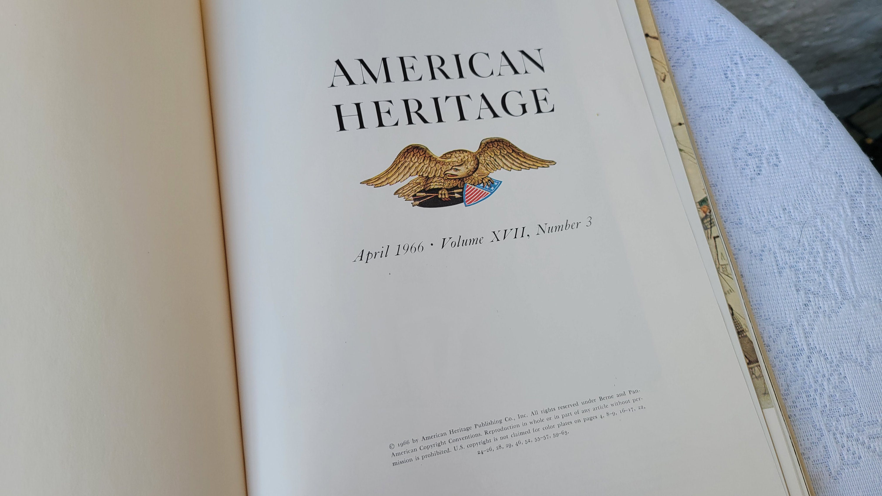 American Heritage the Magazine of History, April 1966, Volume XVII ...