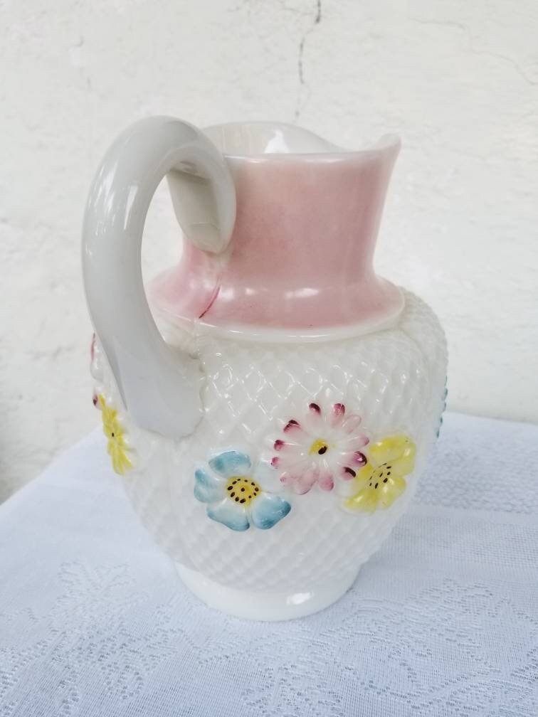 Drink & Barware Vintage Water Jug Stemless Daisy EAPG Pattern Antique ...