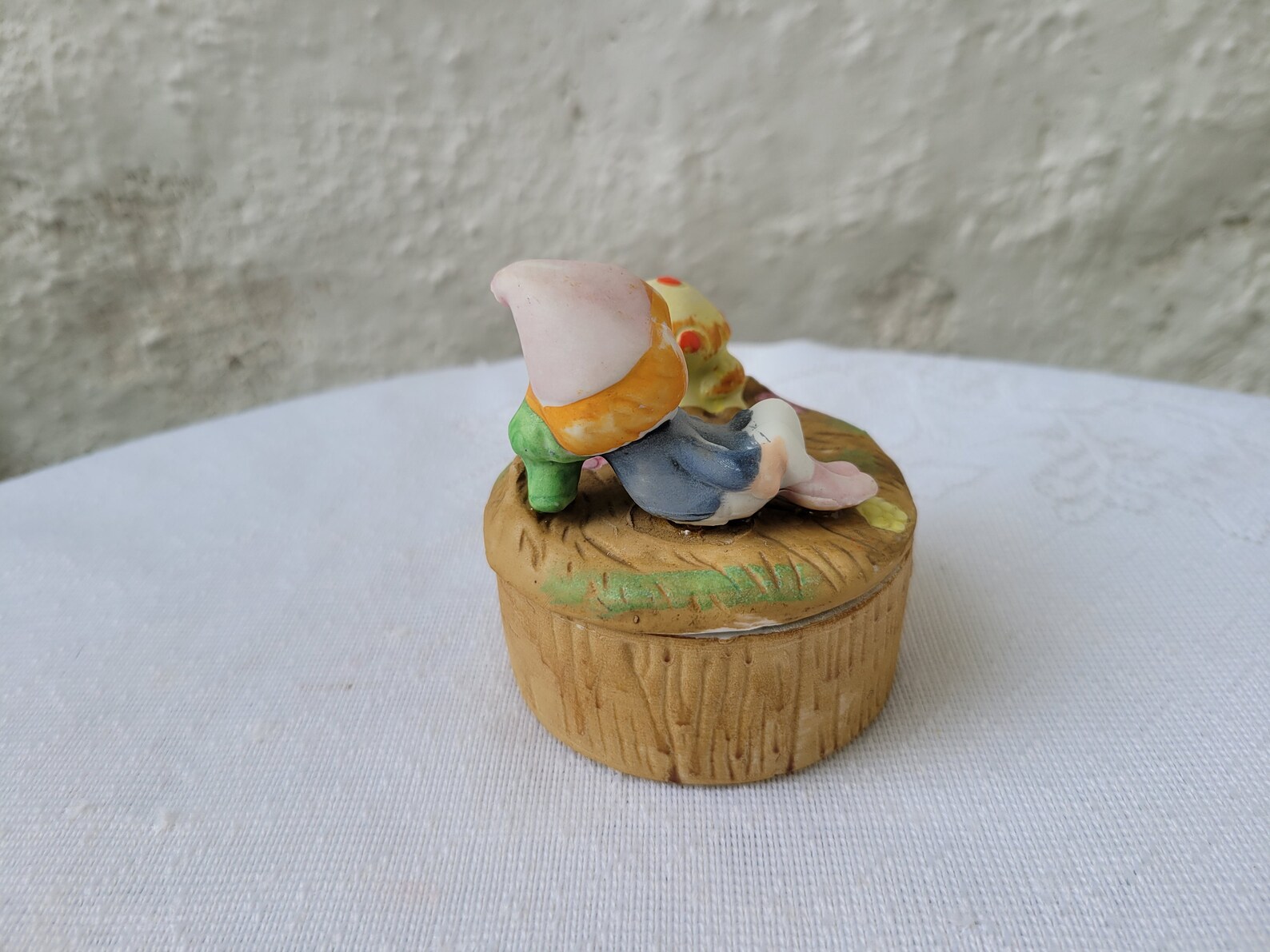 HOMCO Pixie Elf Gnome and Mushroom Trinket Box With Lid - Etsy