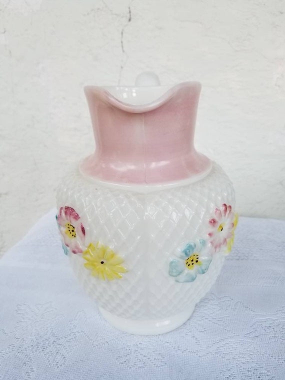 Drink & Barware Vintage Water Jug Stemless Daisy EAPG Pattern Antique ...