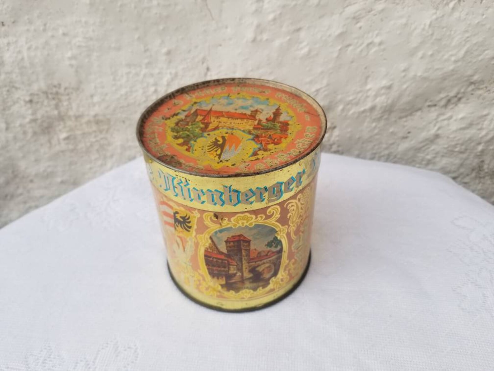 Vintage German Gingerbread Tin Canister IFRI Siegfried - Etsy