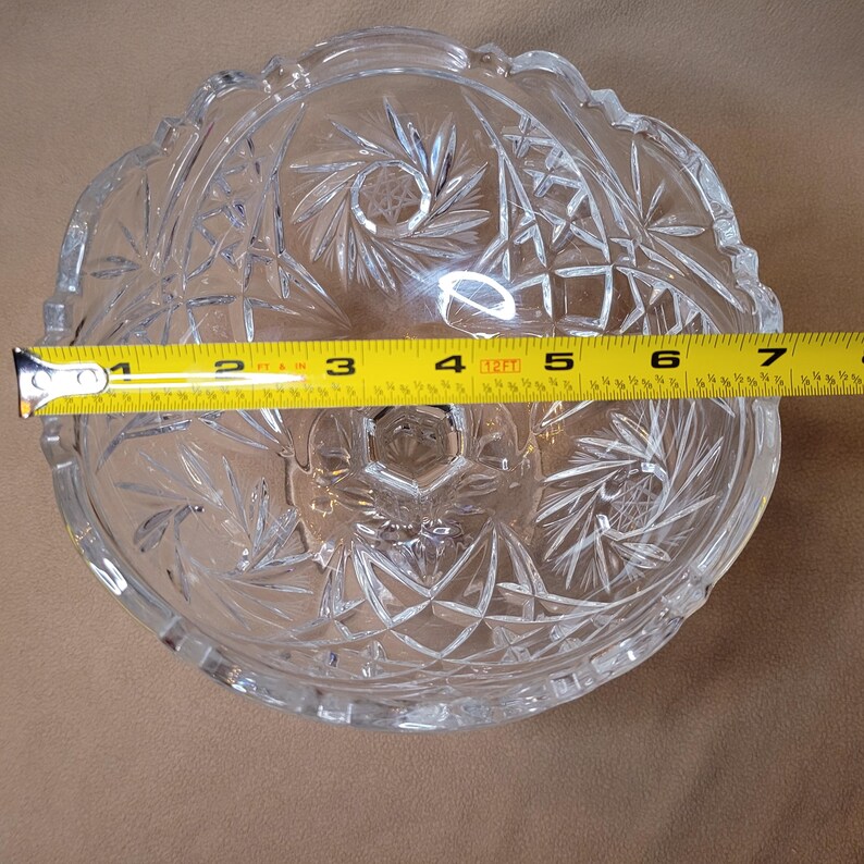 Vintage Lead Crystal Compote Pedestal Footed Candy Dish, Nut Bowl ...