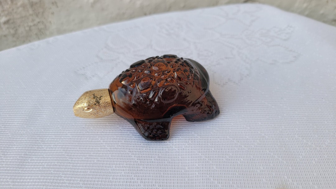 Avon Glass Turtle Bottle, Occur! Cologne, Bottle is Almost Empty - Etsy