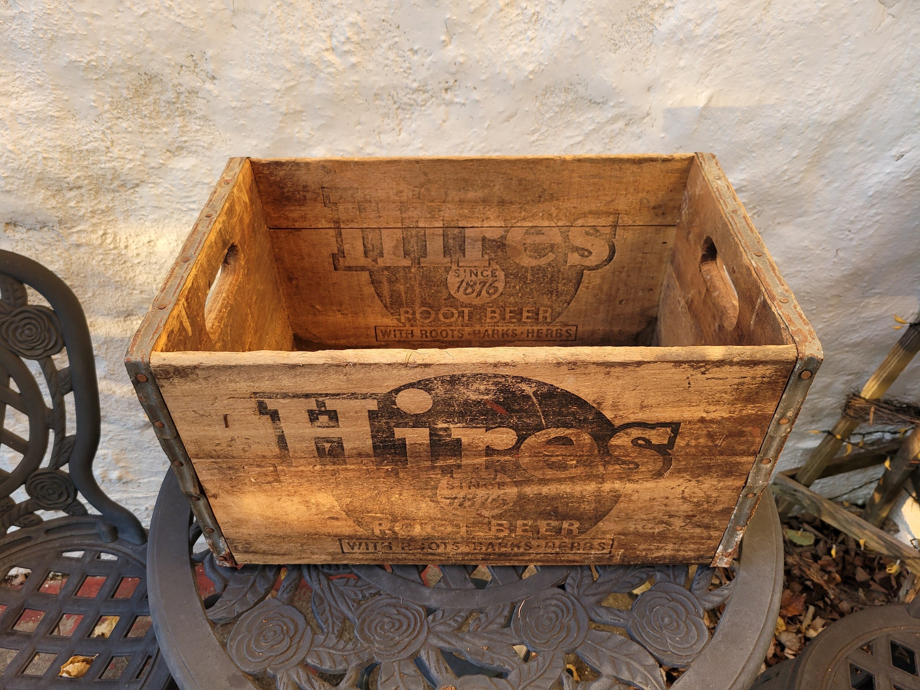 Hires Root Beer Wooden Crate, Vintage Handled Wood Crate, Since 1876 ...
