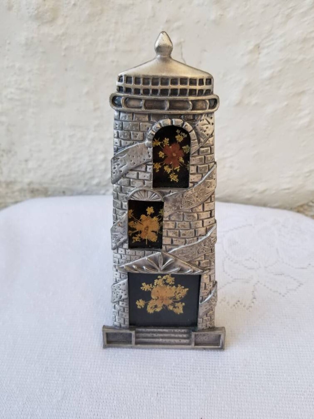 Vintage Pewter Metal Lighthouse Picture Frame, Mid-century Pressed ...