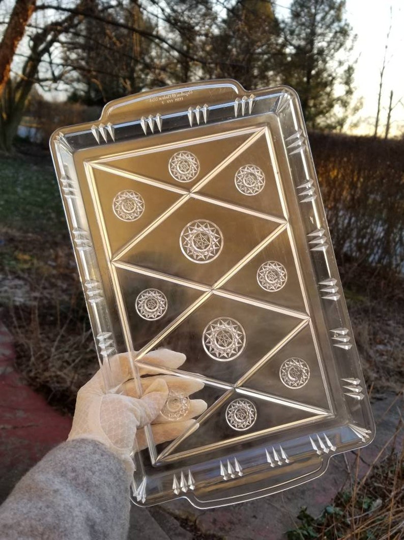 Regaline Clear Plastic Vanity Dresser Tray Mid-century | Etsy