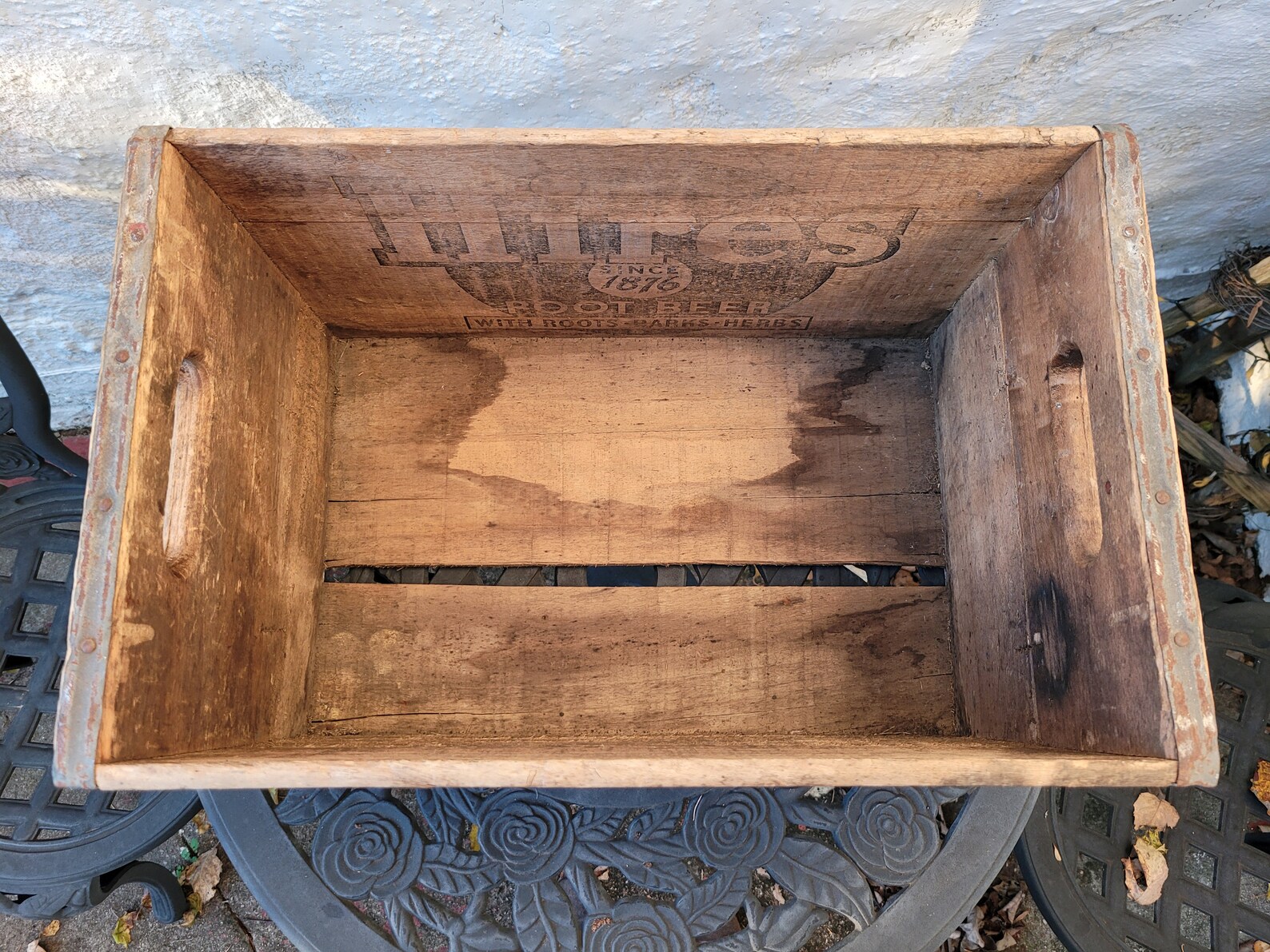 Hires Root Beer Wooden Crate, Vintage Handled Wood Crate, Since 1876 ...