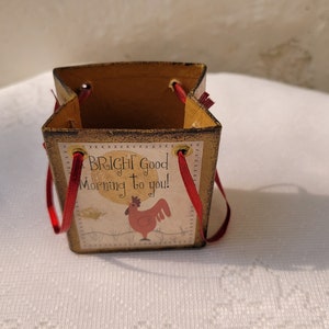 Rooster Chicken Totem Pole Figurine, Fresh Eggs, Wall Hanging, Striped ...