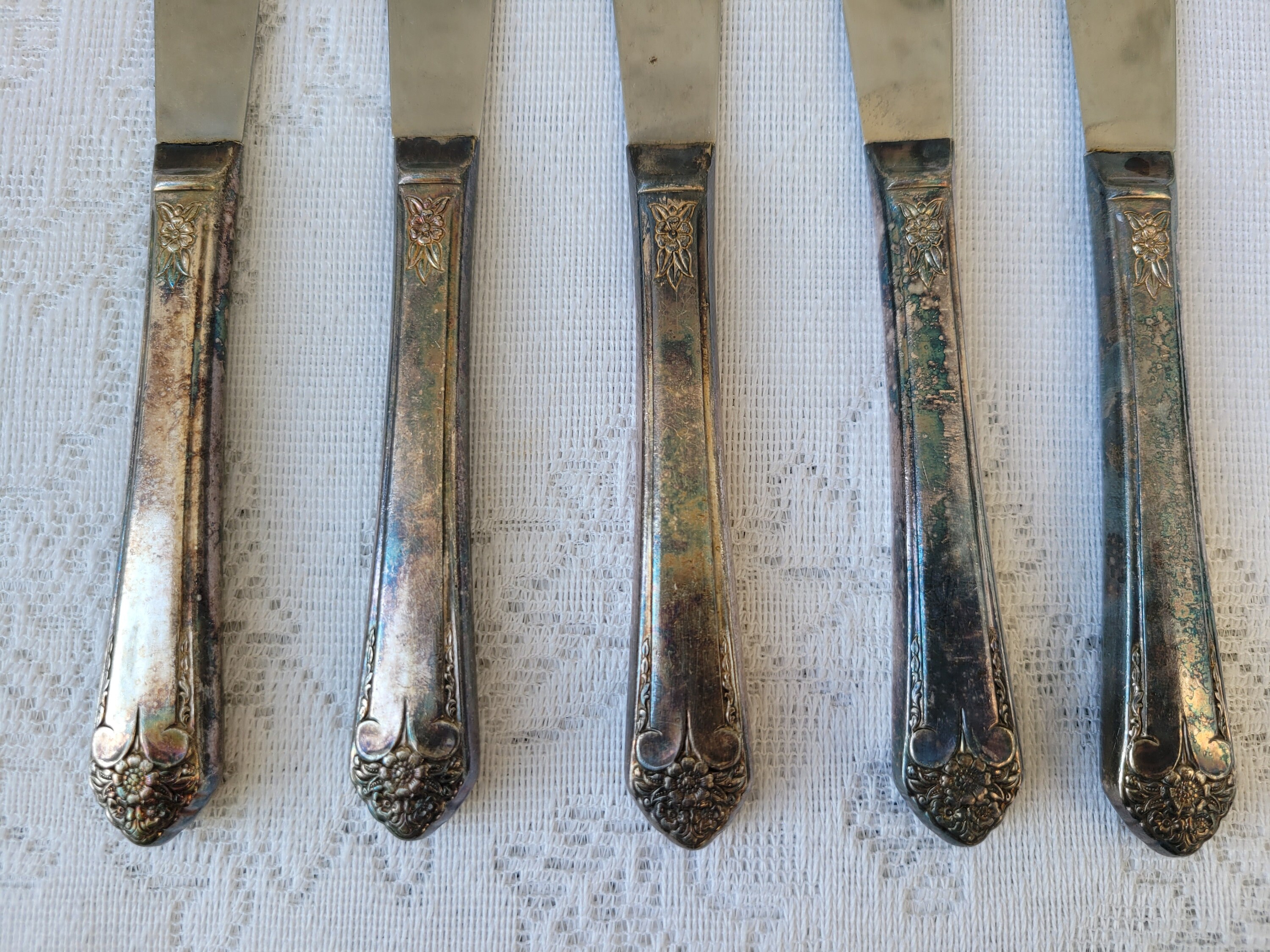 Rogers Bro Stainless Butter Knives Set of 5, Starlight Pattern - Etsy