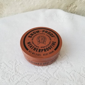 Dustfoe Respirator Tin, Snow-proof Weatherproofing Leather Tin ...