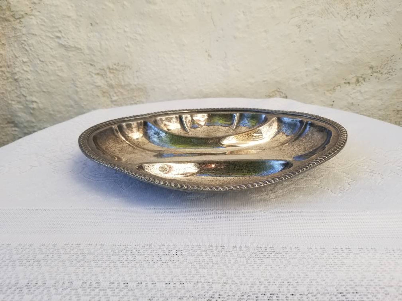EPNS Silver Co. Silverplated Divided Trinket Dish Oval - Etsy