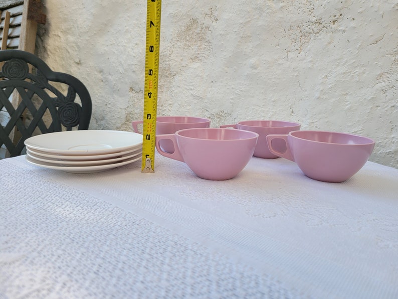 Sun Valley Melmac Melamine Lilac Purplish Pink Cups and White - Etsy