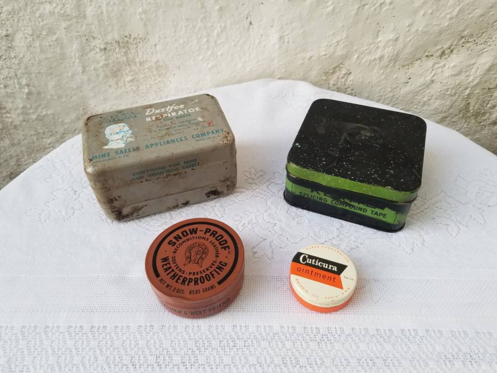 Dustfoe Respirator Tin, Snow-proof Weatherproofing Leather Tin ...