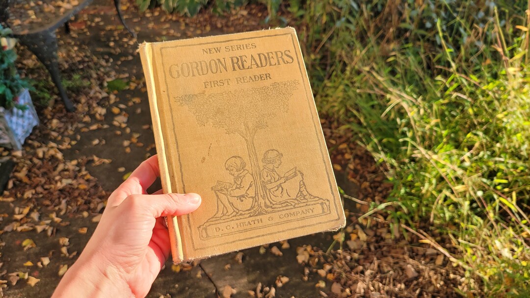 New Series Gordon Readers First Reader, Antique School Textbook ...