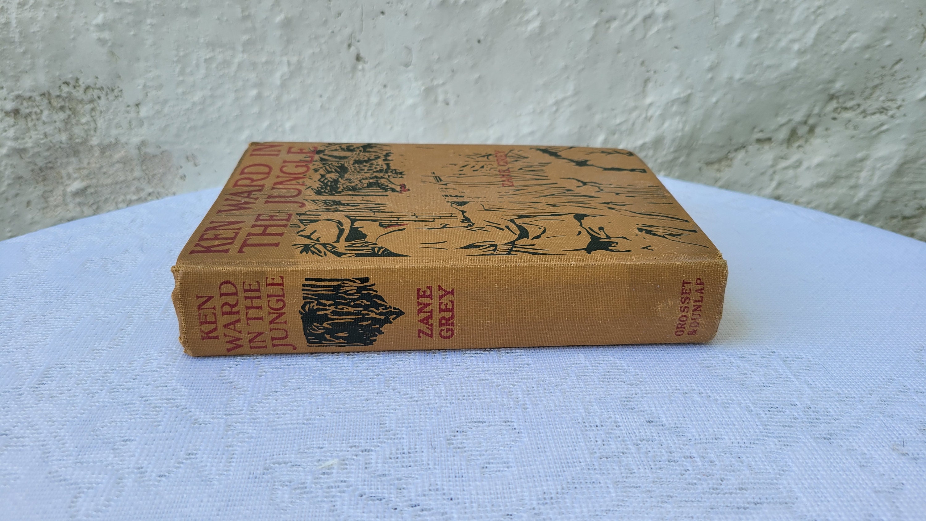 Ken Ward in the Jungle by Zane Grey, Vintage Book, Grosset & Dunlap ...