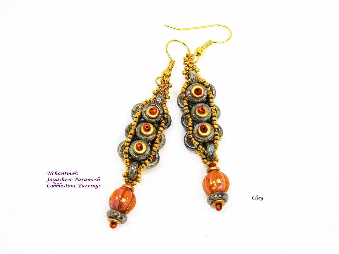 Cobblestone Reversible Earrings Tutorial Instant Download - Etsy