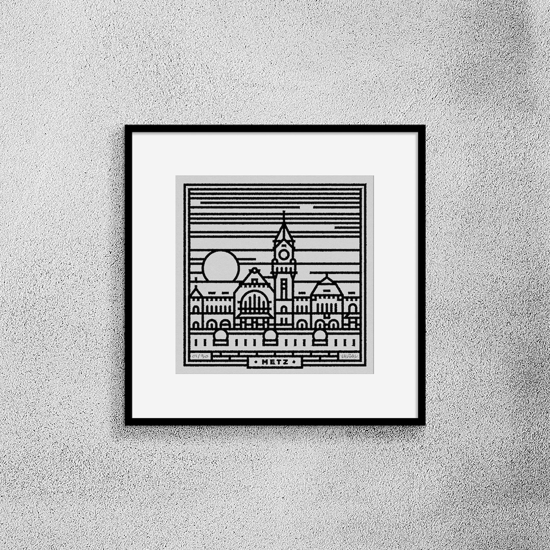 Metz Poster - Metz City Station - Etsy